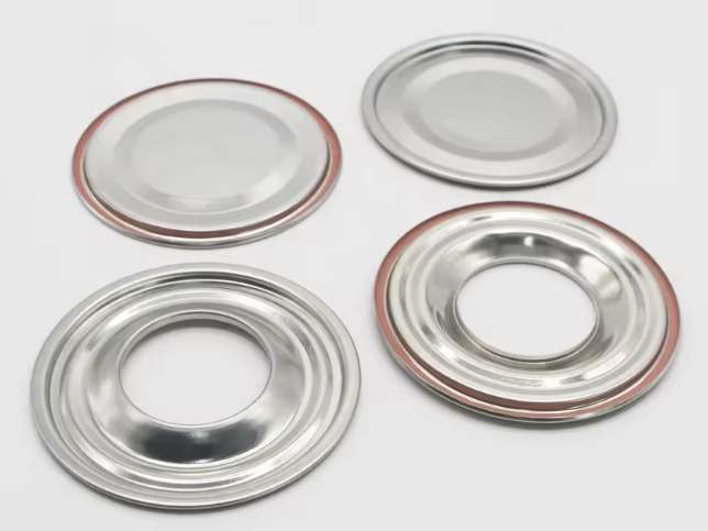 Round Tin Can Component Tinplate Middle Opening Cover 1L Tin Cans ...