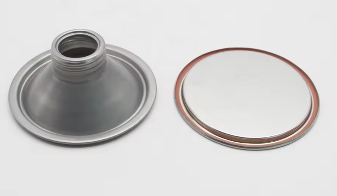 1L Round Tin Can Accessories Tinplate Middle Opening Cover - Leederpack